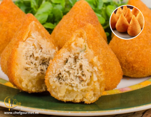 Coxinha Brasileña: Deliciosa Croqueta de Pollo Cremosa - www.chefgourmet.es
